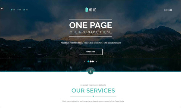20+ HTML5 One Page Templates | Free & Premium Templates