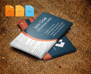 25+ Web Developer Business Card PSD Templates