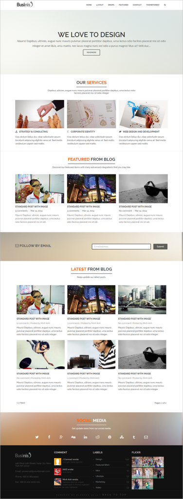10+ Business Blog Templates Free & Premium Themes