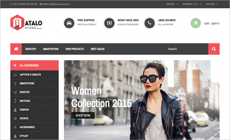 22+ Responsive Prestashop Themes | Free & Premium