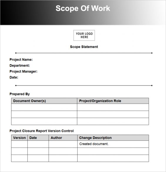 10+ Scope of Work Templates: Streamline Project Planning