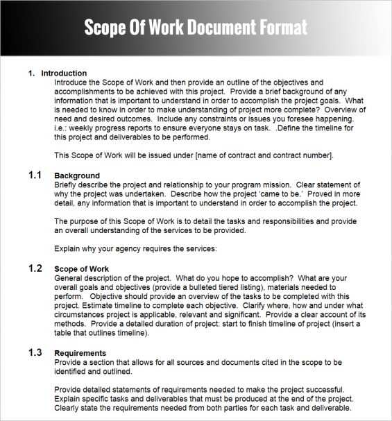 10+ Scope of Work Templates: Streamline Project Planning