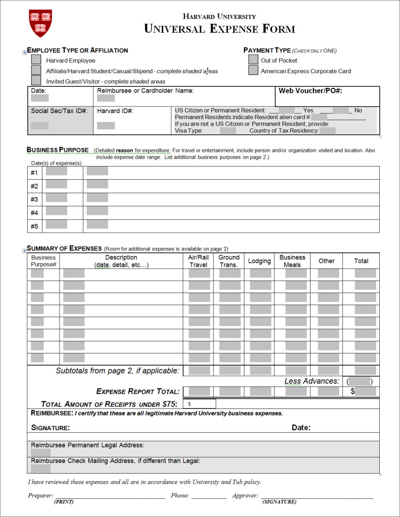 8+ Expenses Report Template Free Word,Excel Formats