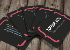 25+ Web Developer Business Card PSD Templates