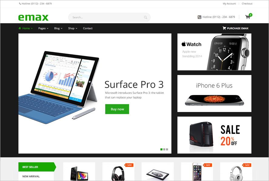 Responsive ECommerce Website Templates Free Website Themes