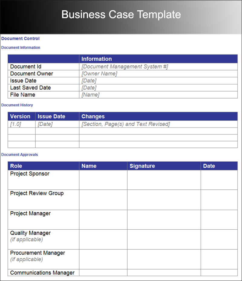 8 Business Case Template Free Word PDF Excel Doc Formats