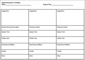 8+ Storyboard Templates Free Word, PDF, PSD Formats