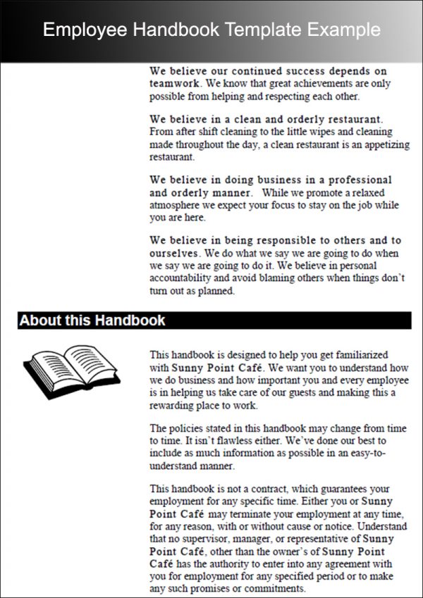 10+ Employee Handbook Templates Free Word, PDF, Doc Samples