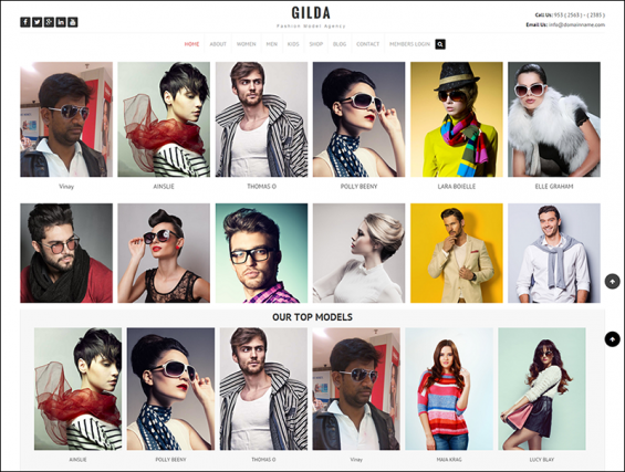 Model Agency WordPress Themes Free & Premium Templates