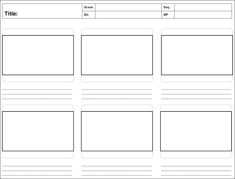 8 Storyboard Template Free Word PDF PSD Formats