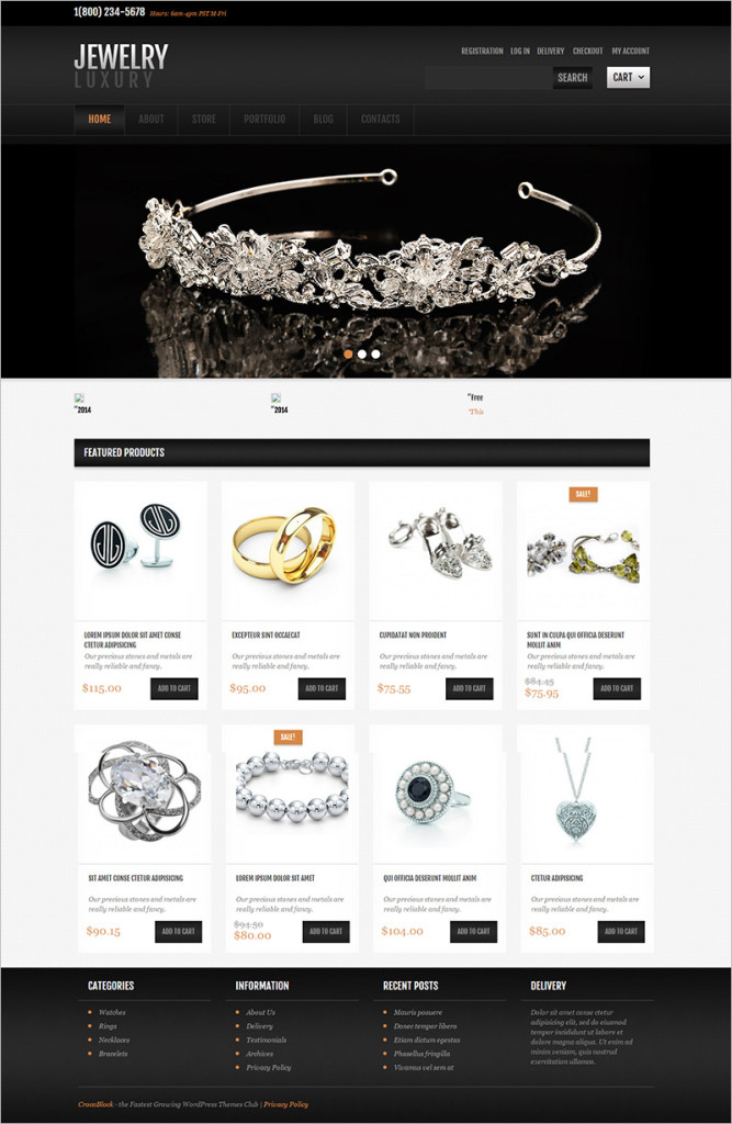 Jewelry WordPress Themes Free & Premium Templates