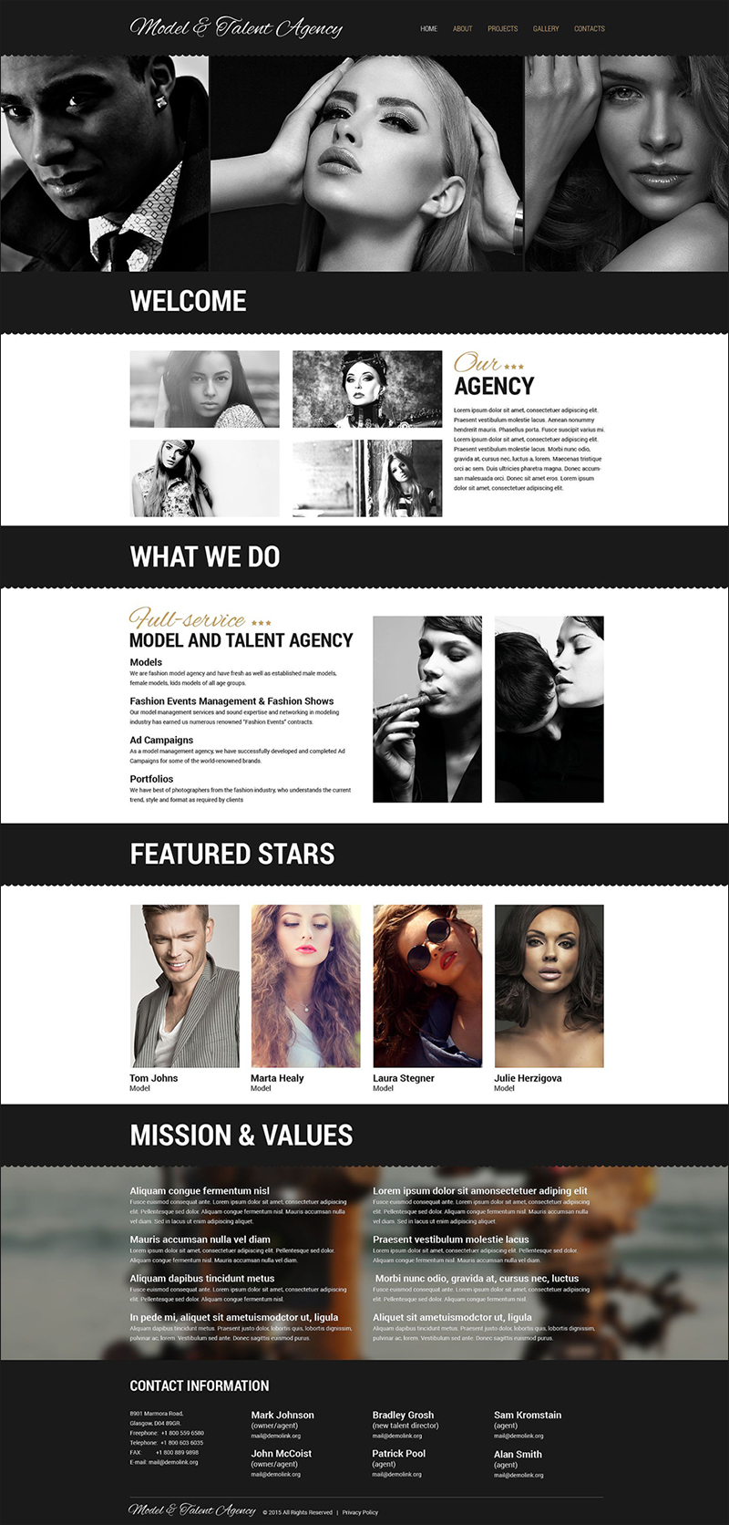 12 Fashion Designer Website Template Free Download