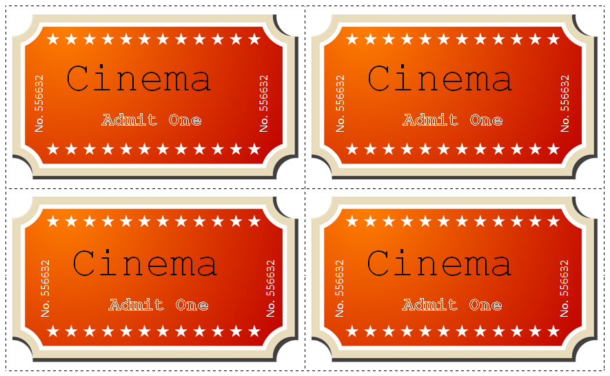 30 Free Movie Ticket Templates Printable Word Formats