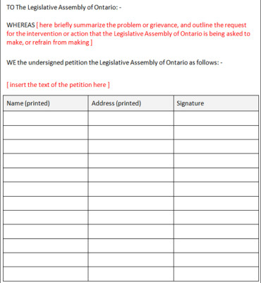 13+ Free Printable Petition Templates Word, PDF Documents