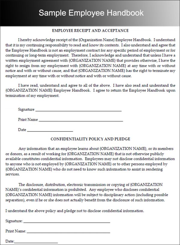 10+ Employee Handbook Templates Free Word, PDF, Doc Samples