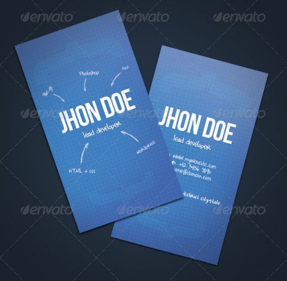 36+ Developer Business Card Templates PSD Designs