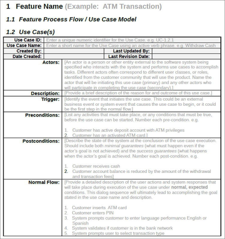 7 Use Case Templates Free PPT Excel Doc Example Formats