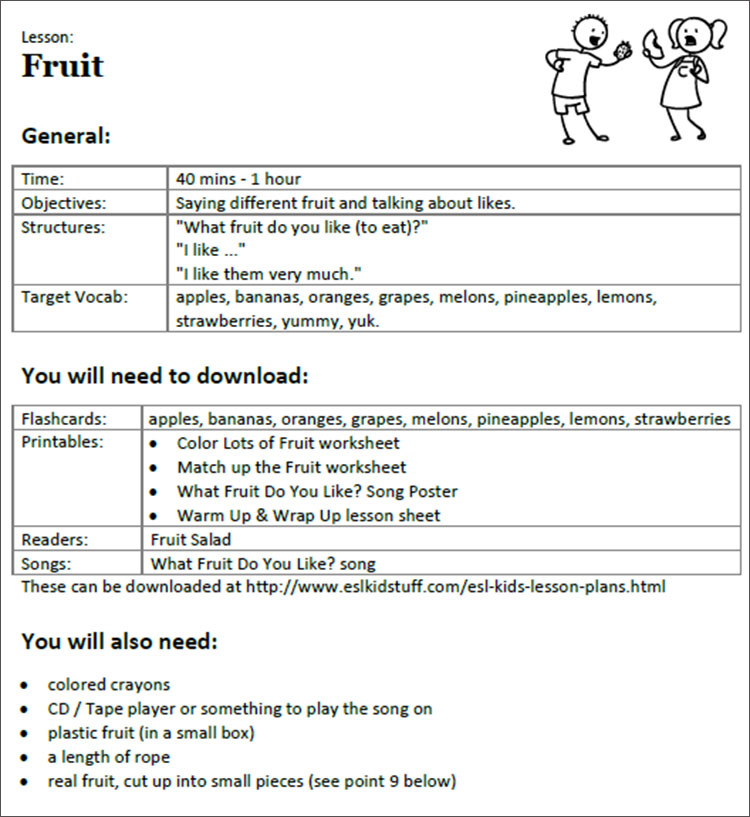 7 Preschool Lesson Template Free Word Excel PDF Formats