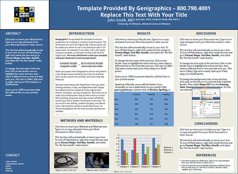 Scientific Poster Design Template Free Contoh Poster