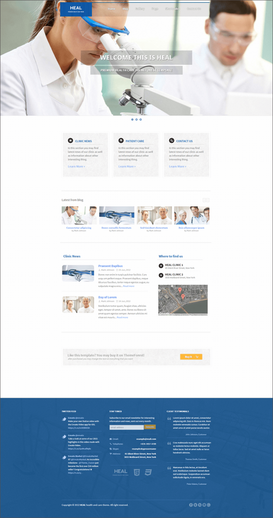 8+ Medical PHP Themes & Templates | Free & Premium