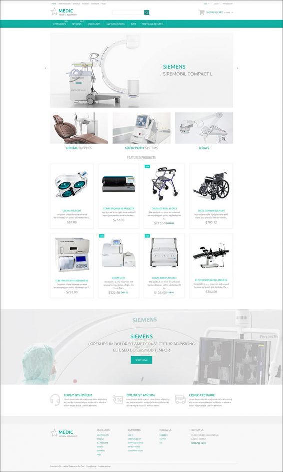 Medical ZenCart Templates & Themes | Free & Premium