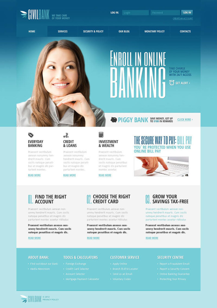 3+ Bank Joomla Website Templates & Themes Free Download