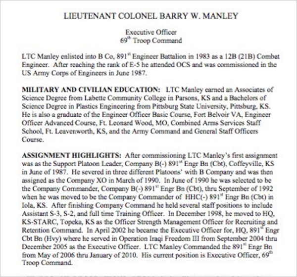 46+ Sample Biography Templates Free Word, Doc Examples