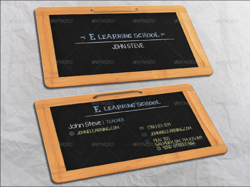 21+ Education Business Card Templates Free PSD, Vector Designs