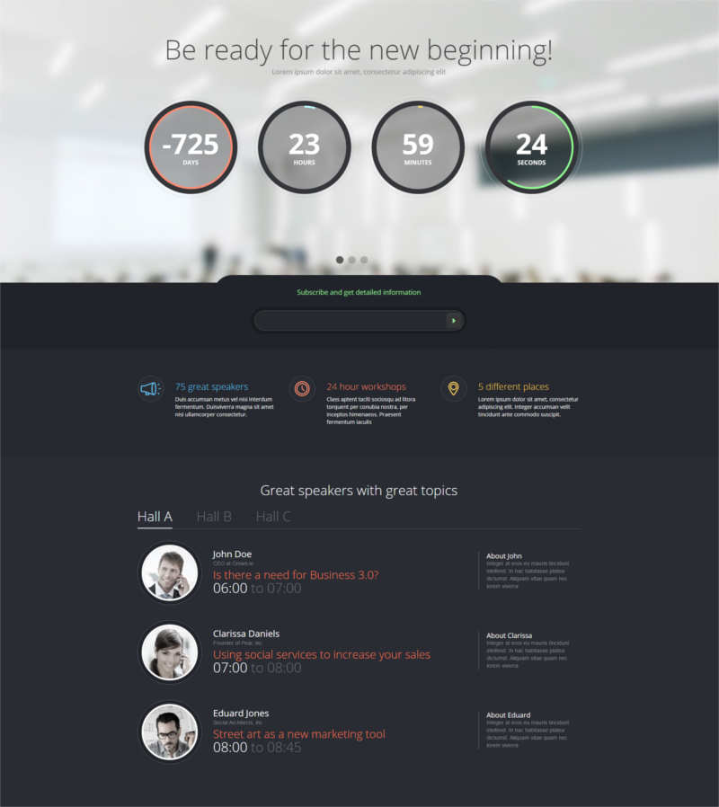 12 Best Event Drupal Themes And Templates Free Website Templates