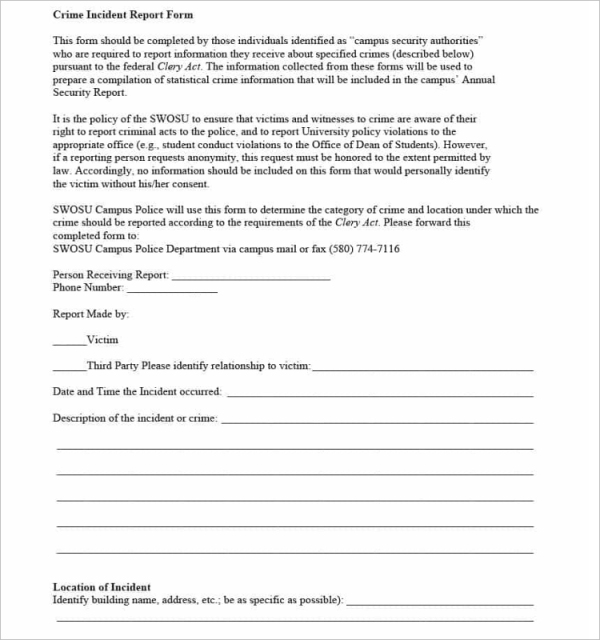 24+ Printable Police Report Templates Free PDF, Word Formats