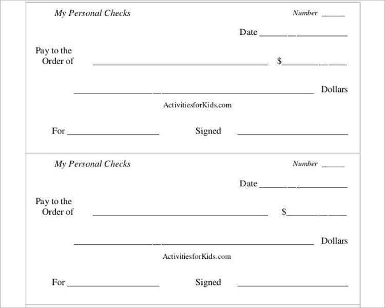 Customizable Blank Check Template Great Professional Template