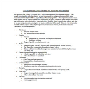 28+ Policy and Procedure Templates Free Word, PDF Download Examples