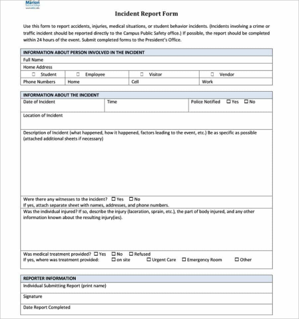 24+ Printable Police Report Templates Free PDF, Word Formats