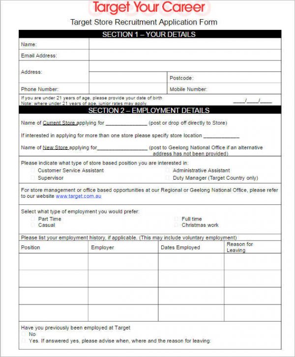 190+ Job Application Form Free PDF, Doc, Sample Formats