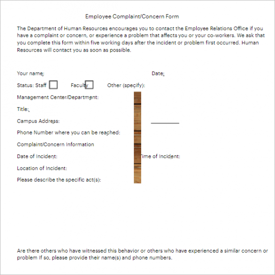 26+ Employee Write Up Form Templates - Free Word,