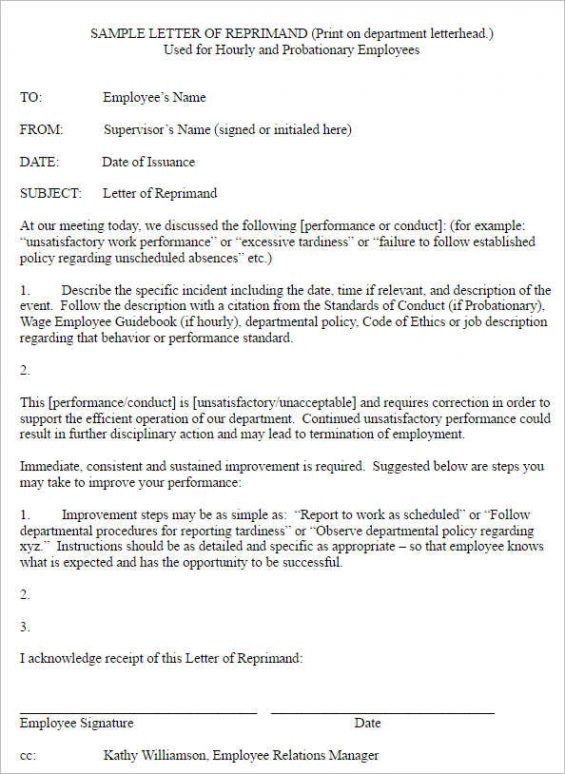 26+ Employee Write Up Form Templates - Free Word,