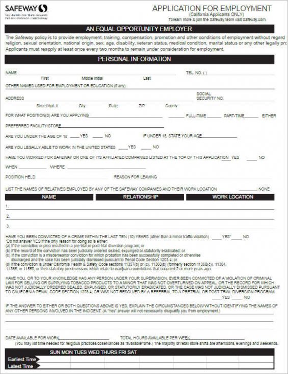 190+ Job Application Form Free PDF, Doc, Sample Formats