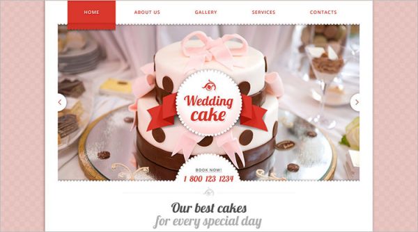 5+ Best Cake Website Templates Free Download | Creative Template