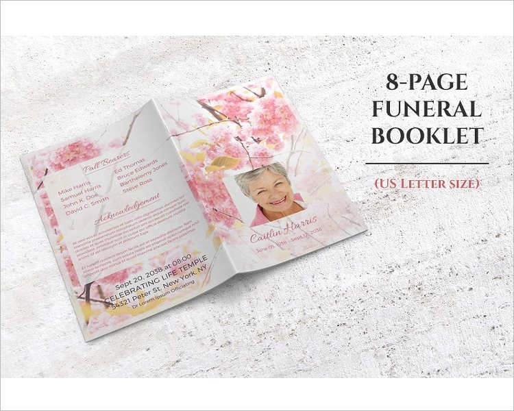 8 Funeral Booklet Templates Free Word PDF Docs Download