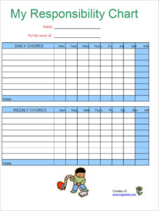 20+ Chore Chart Templates for Easy Household Management