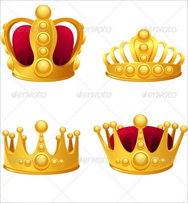 16+ Printable Gold Crown Patterns Free Designs | Creative Template