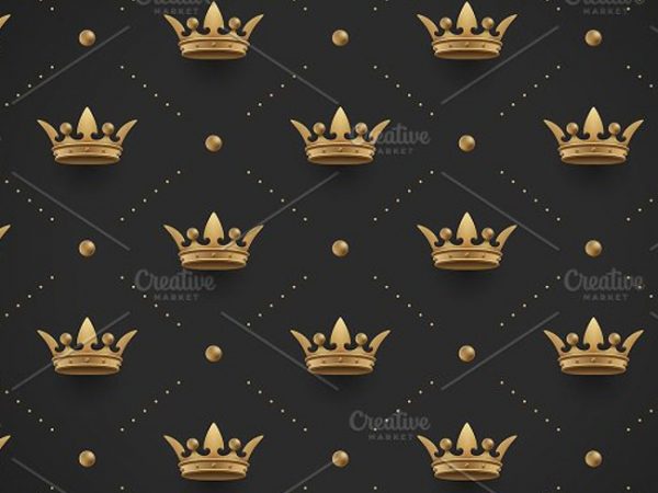 16+ Printable Gold Crown Patterns Free Designs | Creative Template