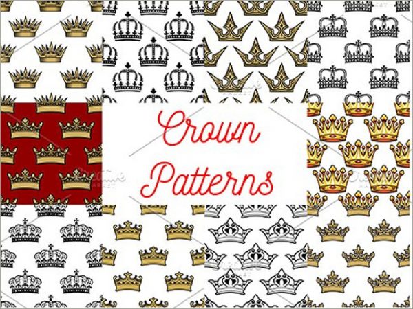 16+ Printable Gold Crown Patterns Free Designs | Creative Template