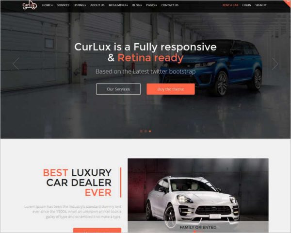 37+ Car Dealer Website Templates Free Download