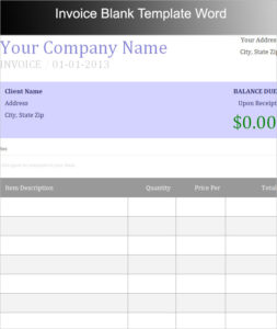 35+ Free Invoice Templates - Excel, PDF, Doc Formats