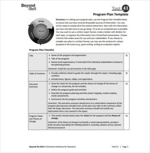 17+ Program Templates Free Word, PSD Formats