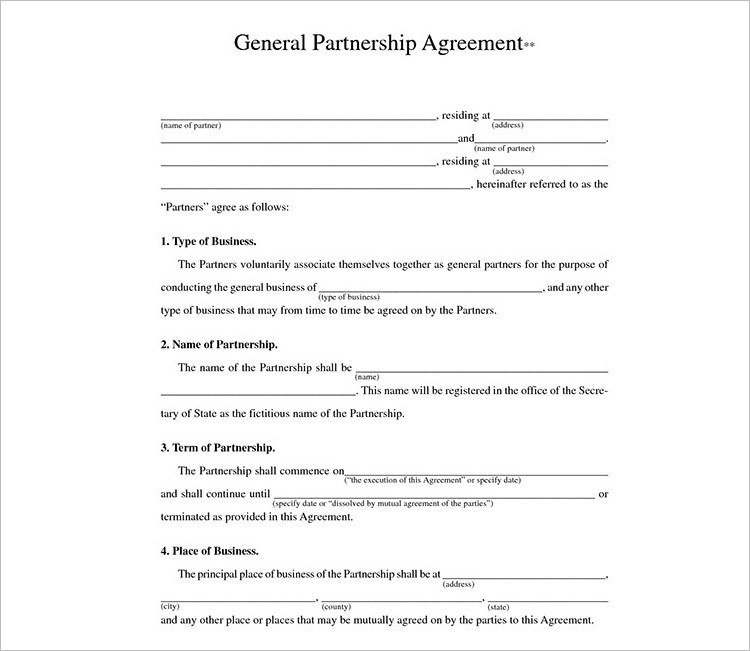 Editable Contract Template Document Form - Creative Templates