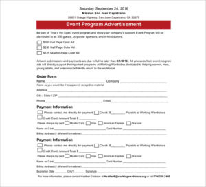 17+ Program Templates Free Word, PSD Formats