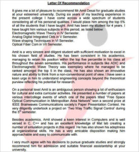 55+ Recommendation Letter Template Free Word, PDF Formats