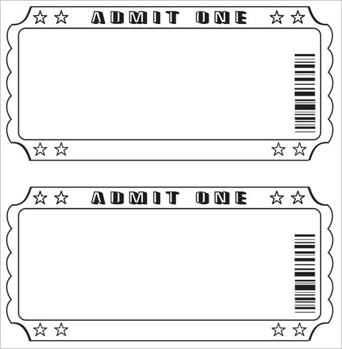 Printable Editable Ticket Template Free Printable Templates